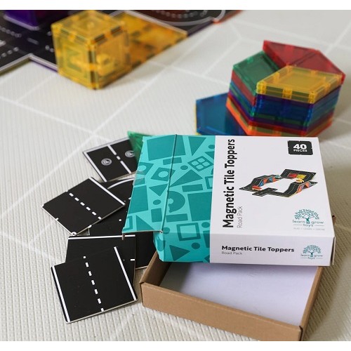 Magnetic Tile Topper - Road Pack - Learn & Grow - from who what why