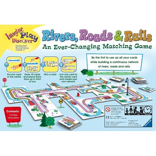 Rivers Roads & Rails Game - Ravensburger - from who what why